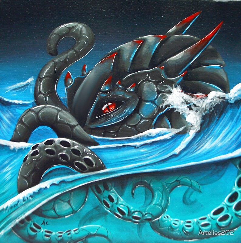 "octo dragon" by Artelies202 | Redbubble