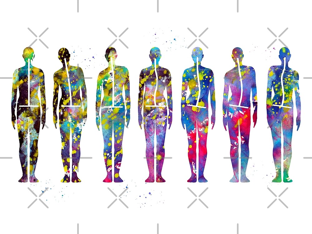 "Human back shape" by erzebetth | Redbubble