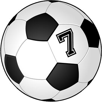 "Football Player Jersey No 7 Soccer Player Back Number #7 Ball Sport ...