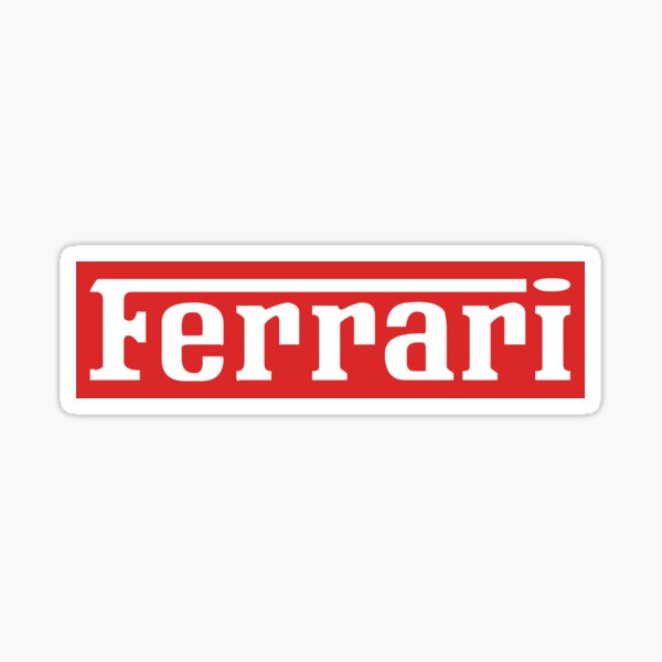 Ferrari Stickers | Redbubble