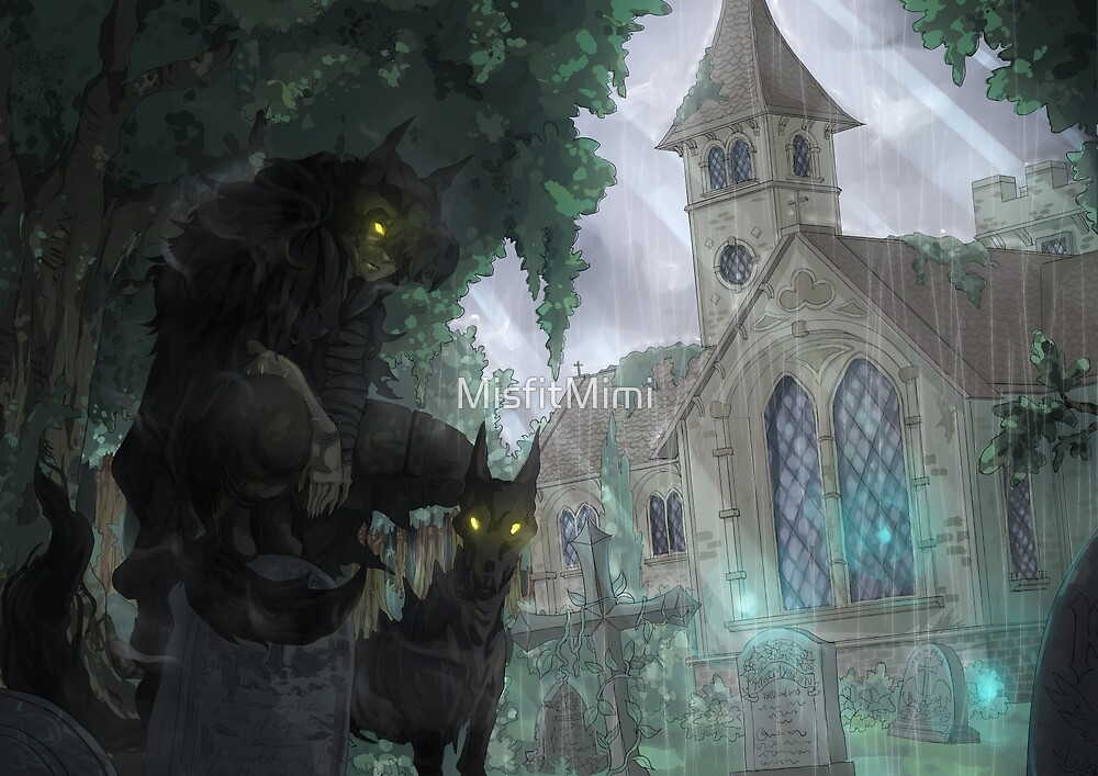 "Church Grim" by MisfitMimi | Redbubble