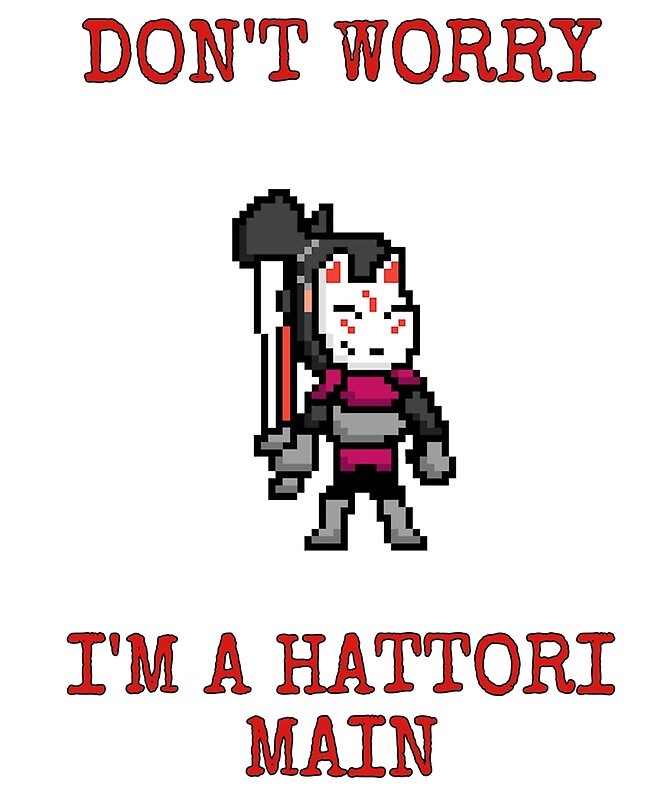 "Brawlhalla Hattori Pixel Art" by HolyCrabfish | Redbubble