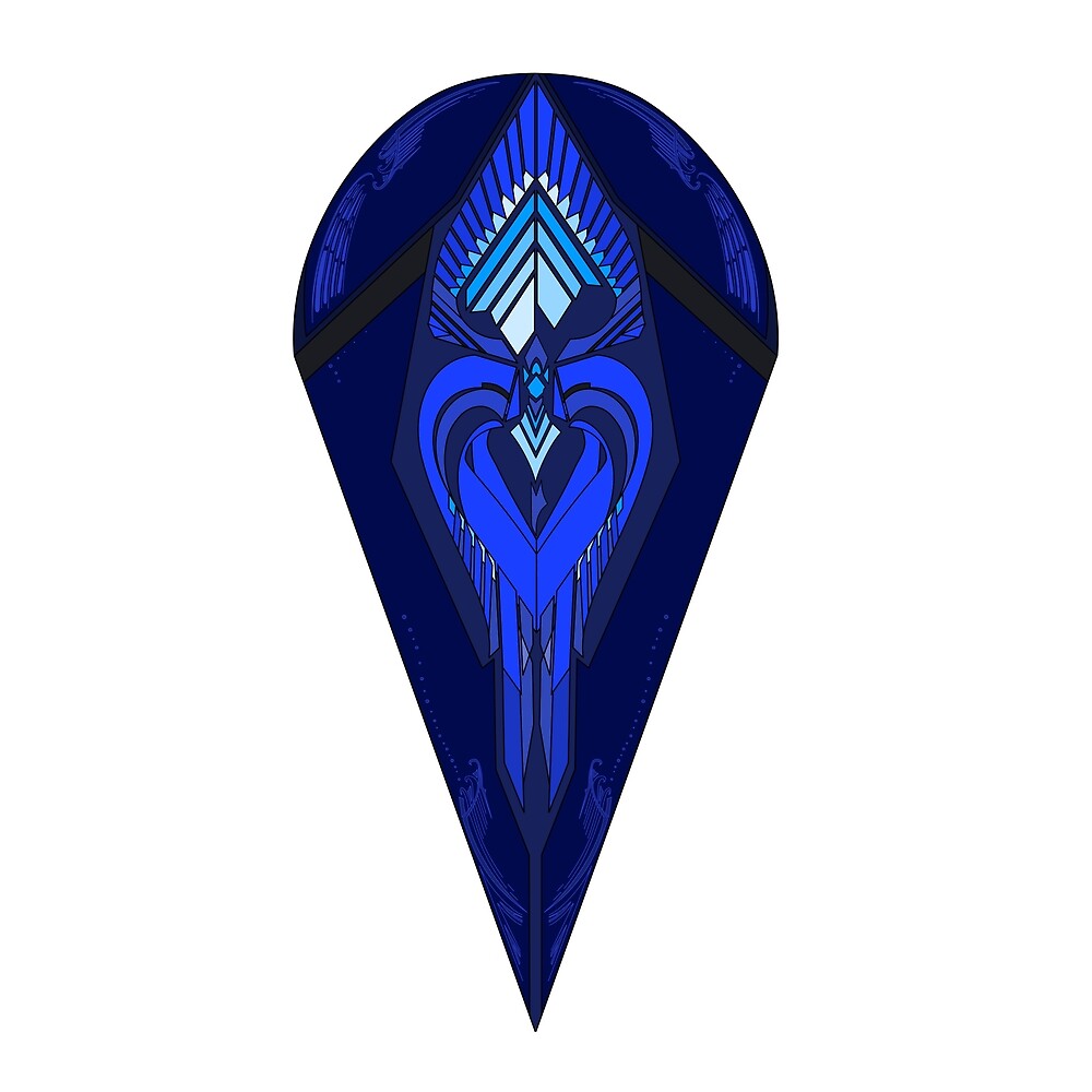 "Blue Magpie Crest " by BeyondTheRealms | Redbubble