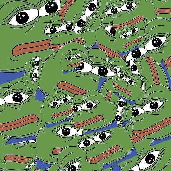 "Pepe The Frog Collage Artwork" by Bencrush7 | Redbubble