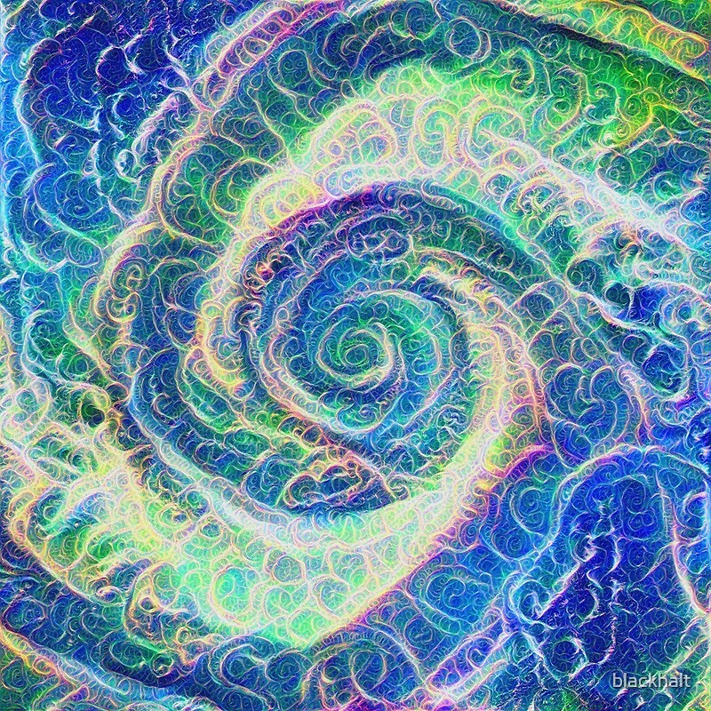 "Vortex dragon #DeepDream B" by blackhalt | Redbubble