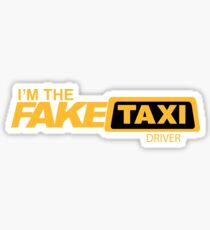 Fake Taxi Stickers | Redbubble