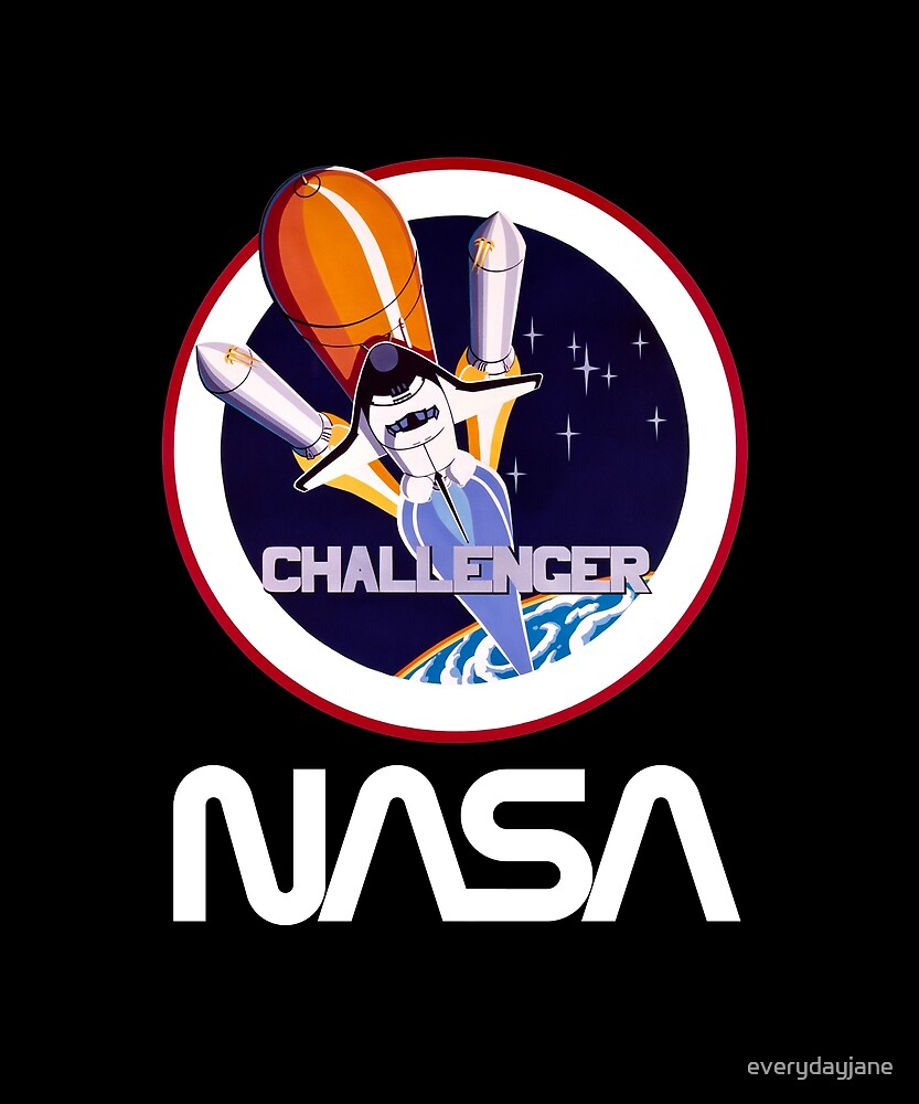 "Retro NASA Space Shuttle Challenger Crew Patch STS-8 Mission Patch" by everydayjane | Redbubble