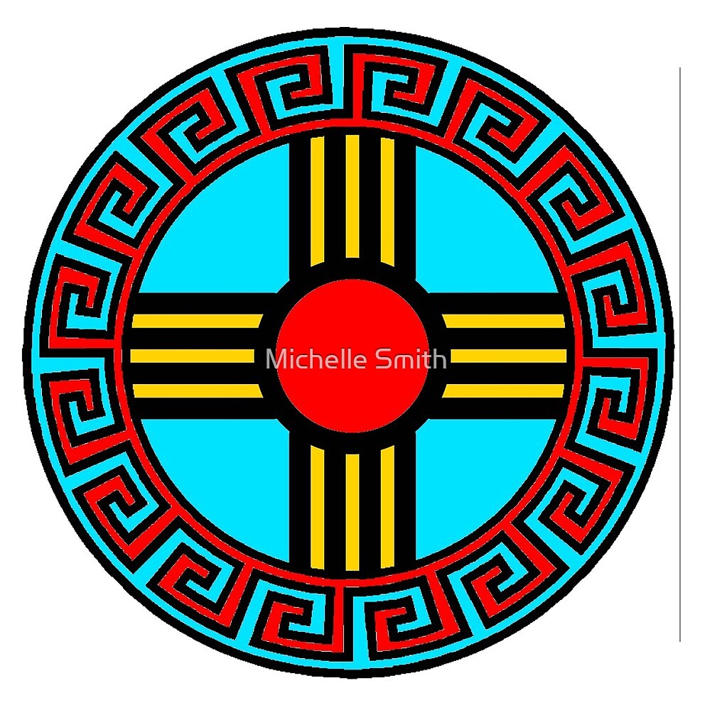 "New Mexican Zia Symbol" by Michelle Smith | Redbubble