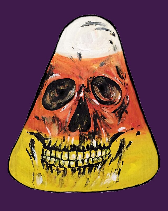 "Candy Corn Skull" by Creatividad | Redbubble