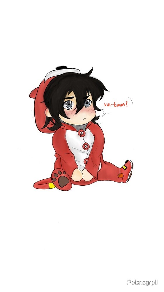 "Chibi Voltron Keith Kogane Red Lion Onesie" by Poisnsgrpll | Redbubble