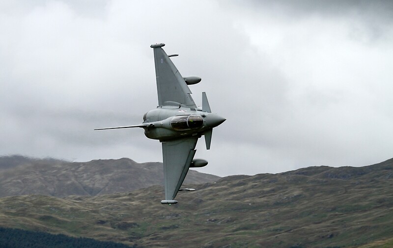 "RAF Typhoon flying through the Mach Loop in Wales" by PhilEAF92 ...