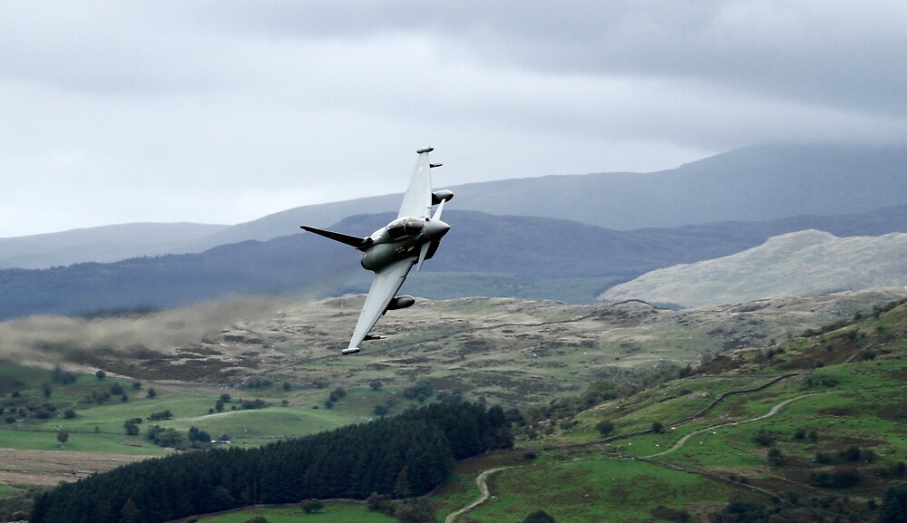 "RAF Typhoon flying through the Mach Loop in Wales" by PhilEAF92 ...