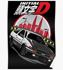 Initial D Posters | Redbubble