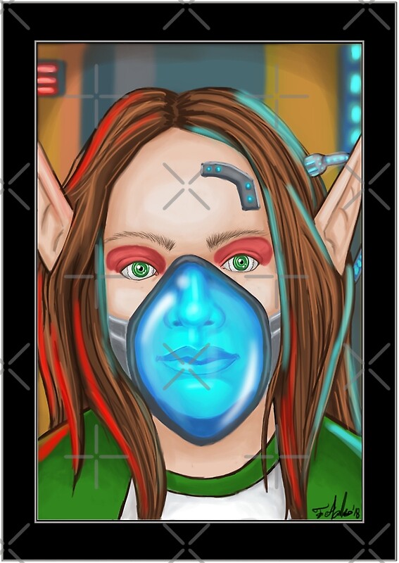 "Cyberpunk elf" by Forrest Coloroso | Redbubble