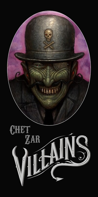 "Chet Zar 'Villains' " by umbrellaman | Redbubble