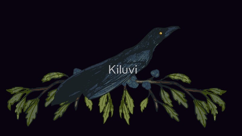 "Raven and Bay berries" by Kiluvi | Redbubble