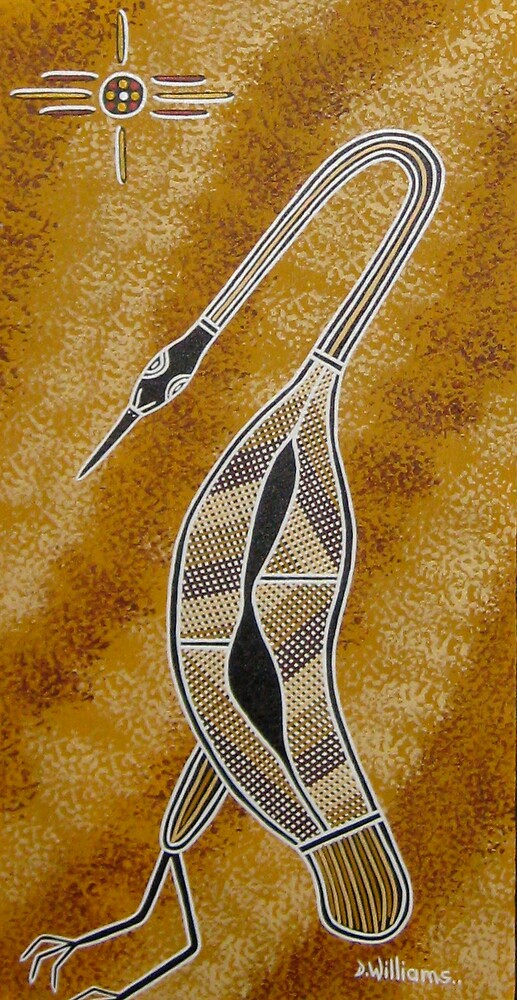 "Brolga Dreaming by Australian Aboriginal Artist David Williams" by ...