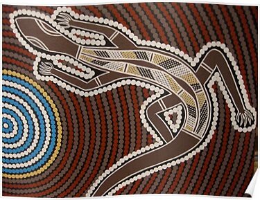 "Goanna by Australian Aboriginal artist David Williams" Posters by ...