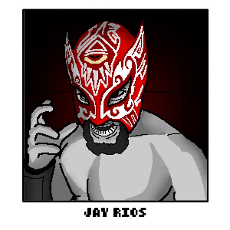 "Pixel-art Jay Rios" by AzurblaArts | Redbubble