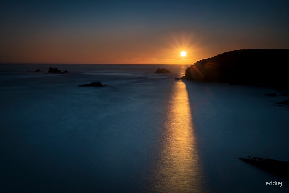"Sunset Lizard point Cornwall" by eddiej | Redbubble