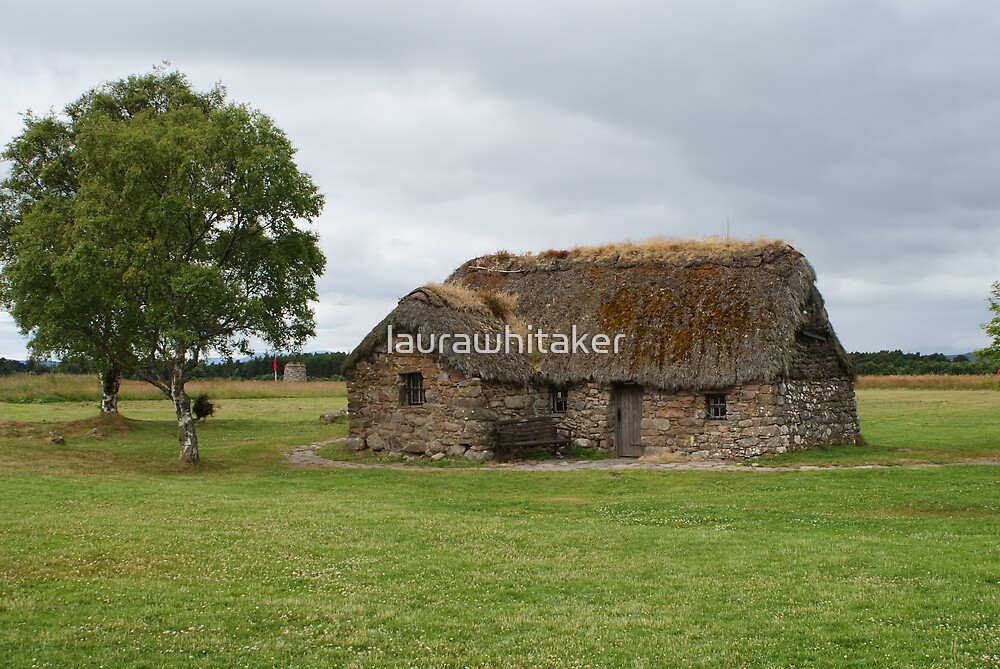 "Old Leanach Cottage, Culloden Battlefield" by laurawhitaker | Redbubble