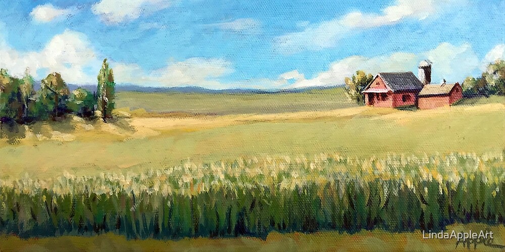 "Corn and Clouds - original farm rural landscape original oil painting ...