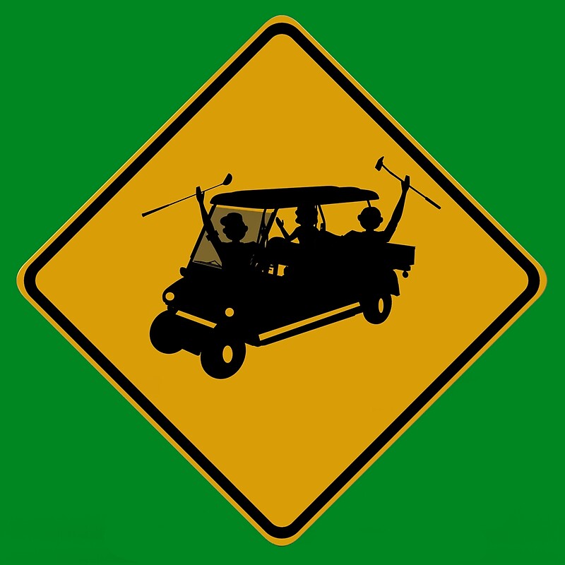 "Party Cart Crossing" by Randy Turnbow | Redbubble
