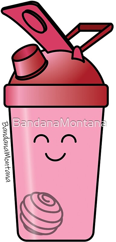 "Protein Shaker Cup Illustration" by BandanaMontana | Redbubble