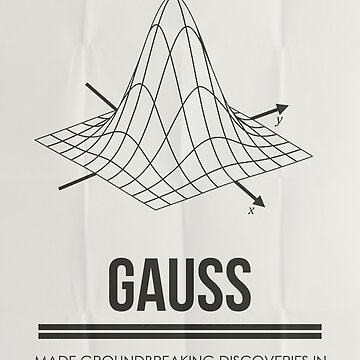"GAUSS - Mathematicians Collection" Poster for Sale by Hydrogene ...