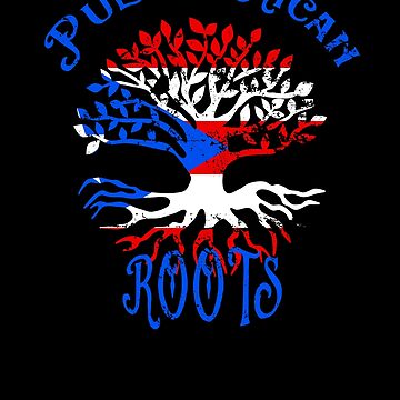 "Puerto Rican Roots Family Tree Flag Ancestry Heritage" Poster for Sale ...