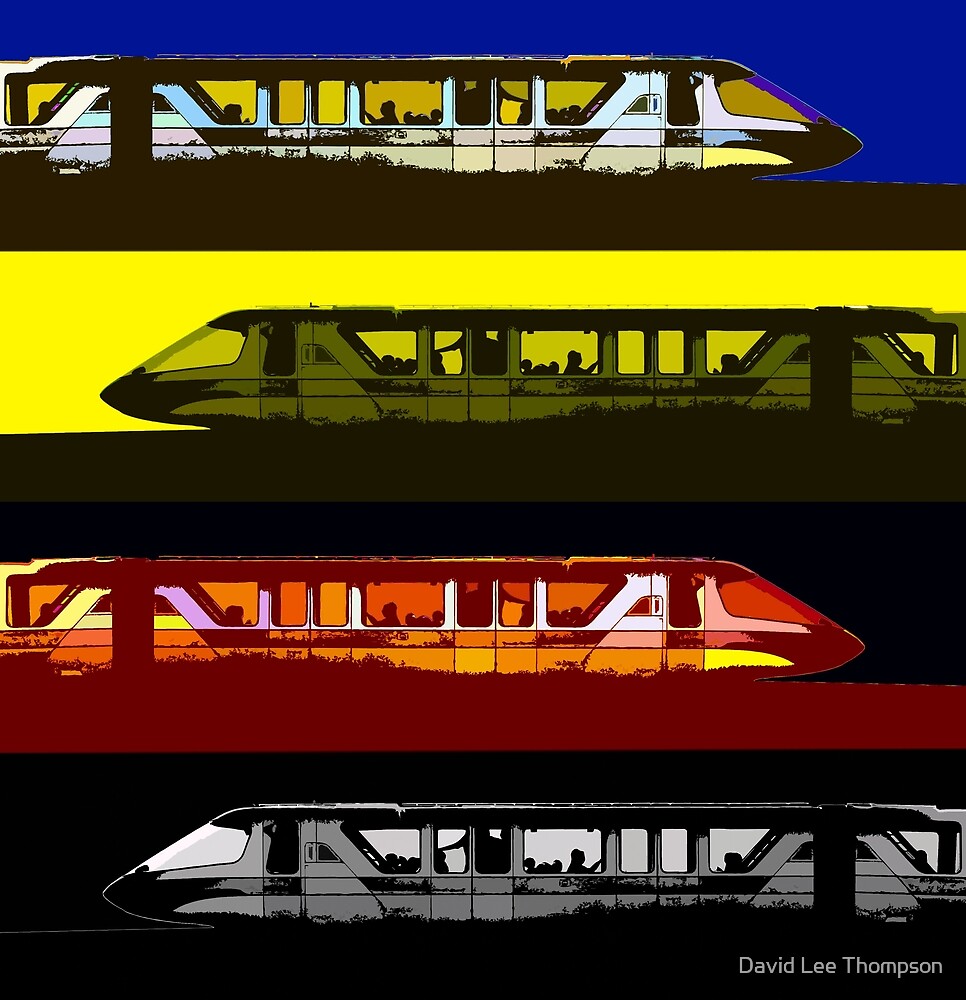 "Monorail poster" by David Lee Thompson | Redbubble
