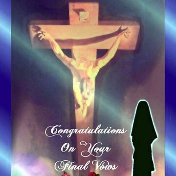 "Nun Final Vows Greeting Card religious profession" Greeting Card for ...