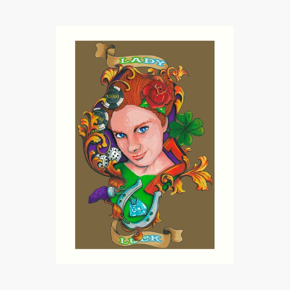 "Lady Luck" Art Print by Brownbag | Redbubble