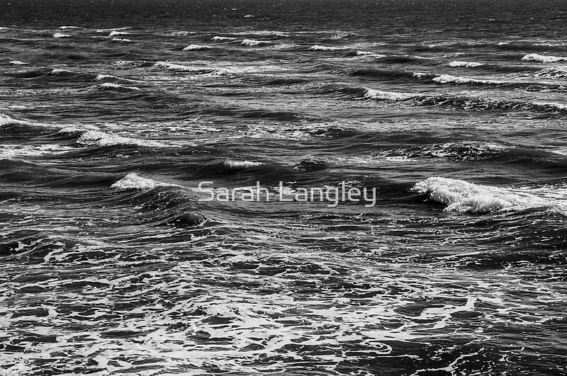 "High Contrast Waves" by Sarah Langley | Redbubble