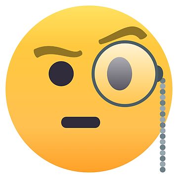 "JoyPixels™ Face with Monocle Emoji" Essential T-Shirt for Sale by JoyPixels Inc. | Redbubble