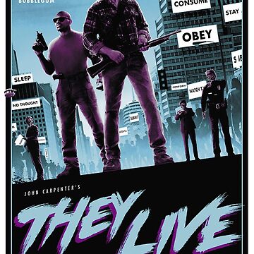 "THEY LIVE" Sticker by kikusui | Redbubble