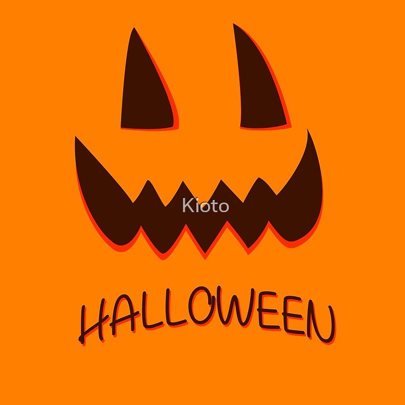"Pumpkin face for Happy Halloween" by Kioto | Redbubble