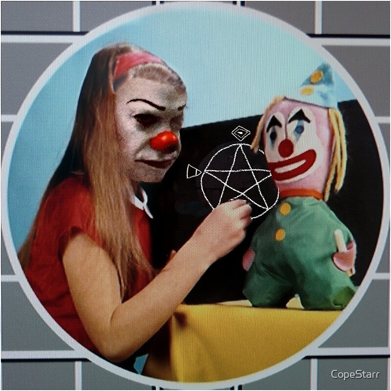 "BBC Test Card Girl - Clown Face" by CopeStarr | Redbubble