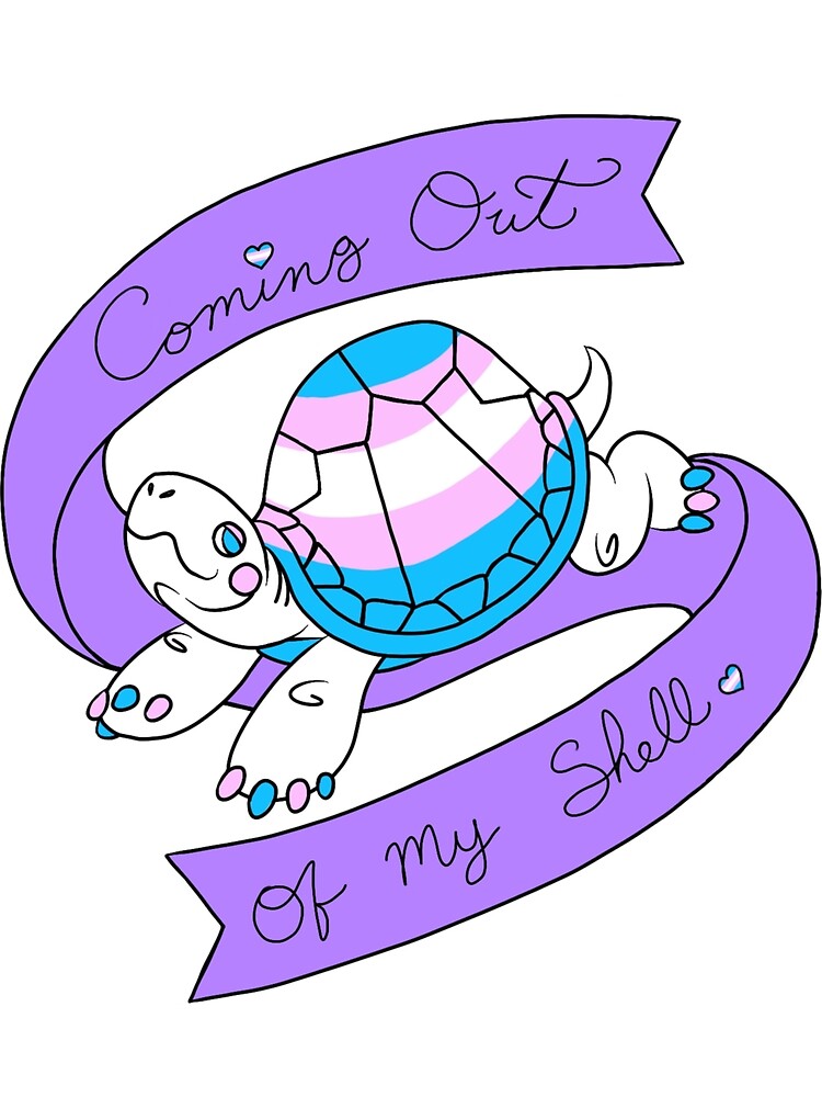 "Trans Pride Turtle" by Multie-Player | Redbubble