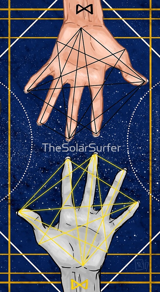"Astral Hand (Tarot Back)" by TheSolarSurfer | Redbubble