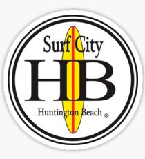 Huntington Beach Stickers | Redbubble