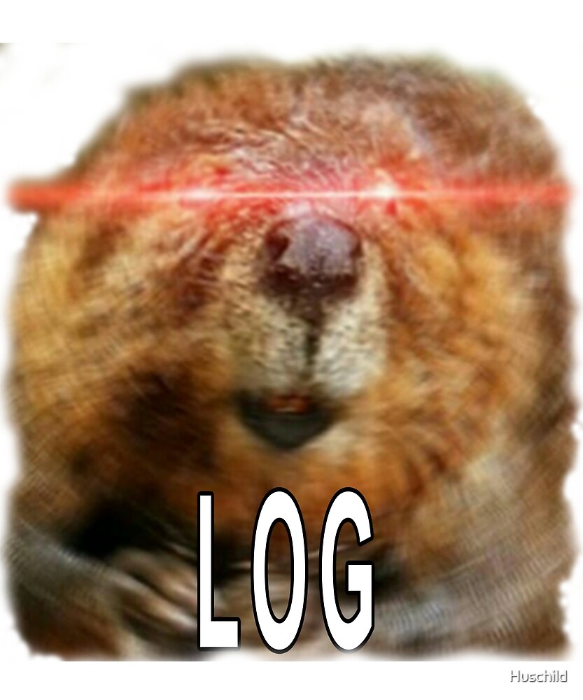 "Beaver Log Meme" by Huschild | Redbubble