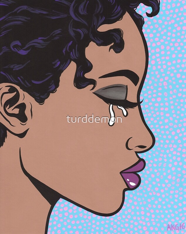 "Crying Comic Girl" by turddemon | Redbubble