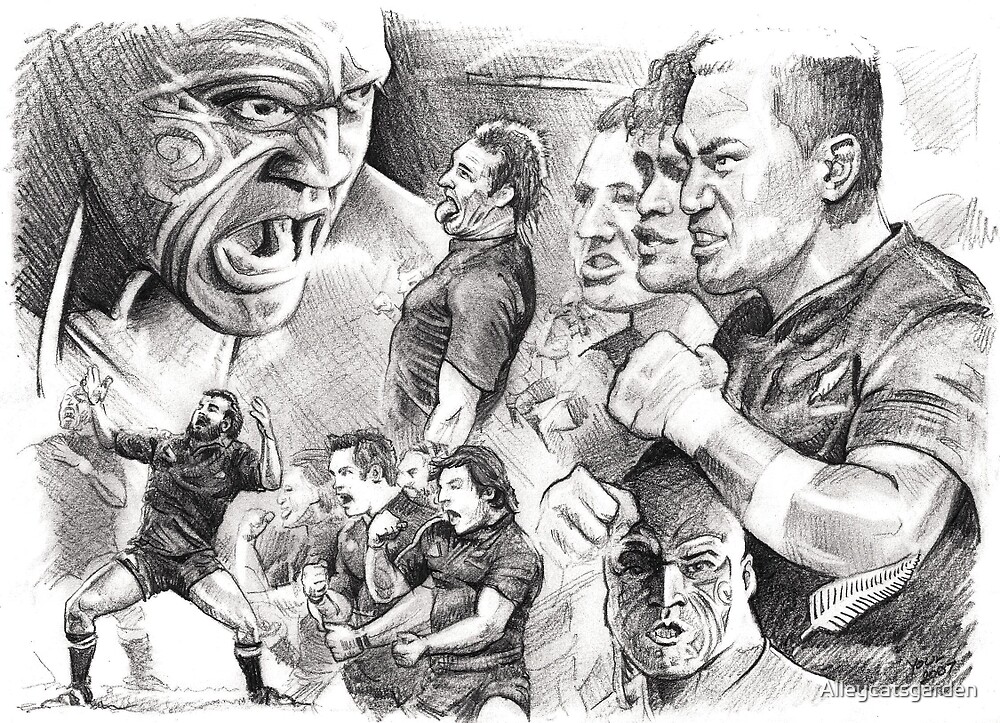 "Haka" by Alleycatsgarden | Redbubble