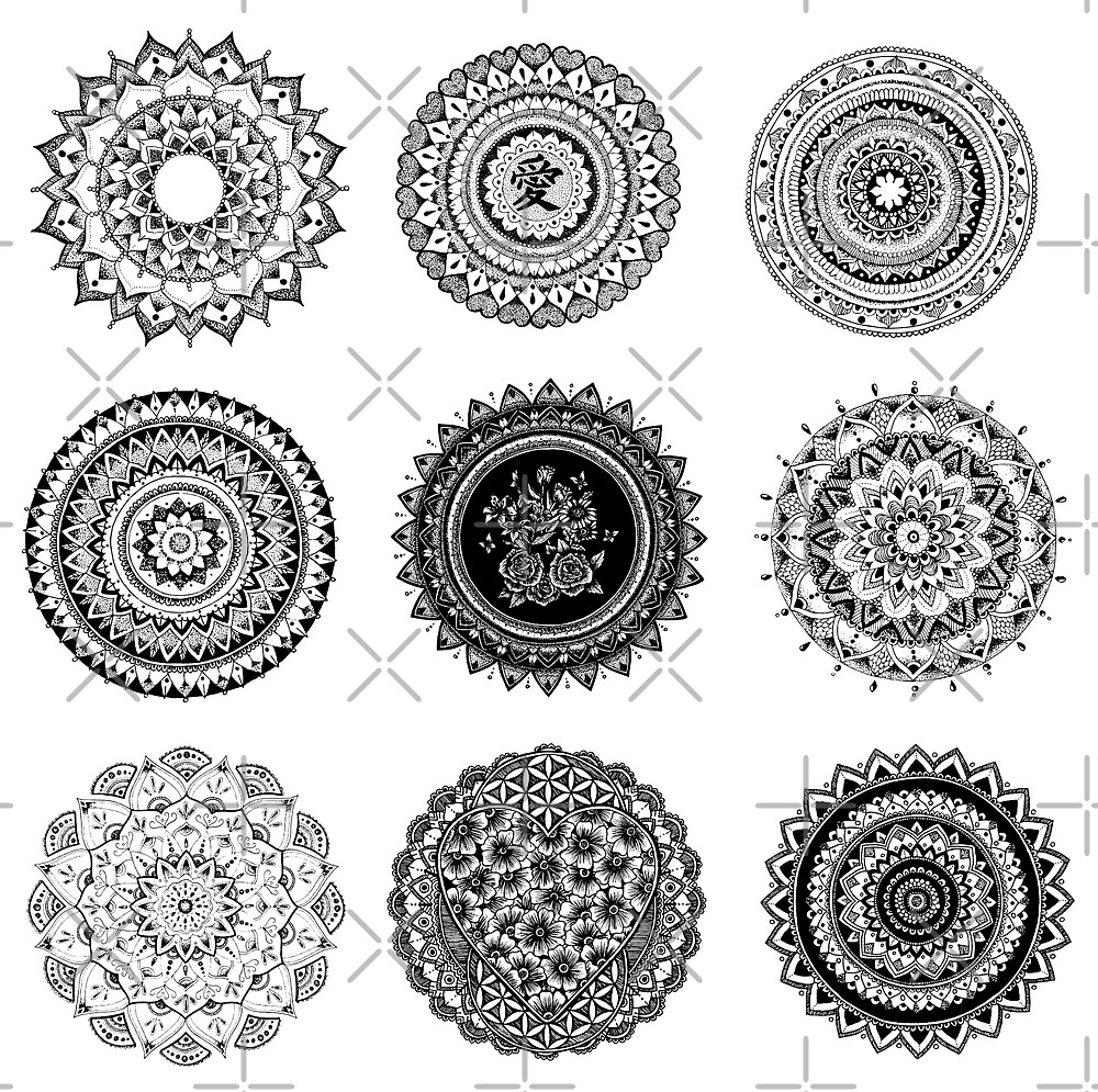 "Mandala Collage - A Collection of Nine Original Mandalas" by ...