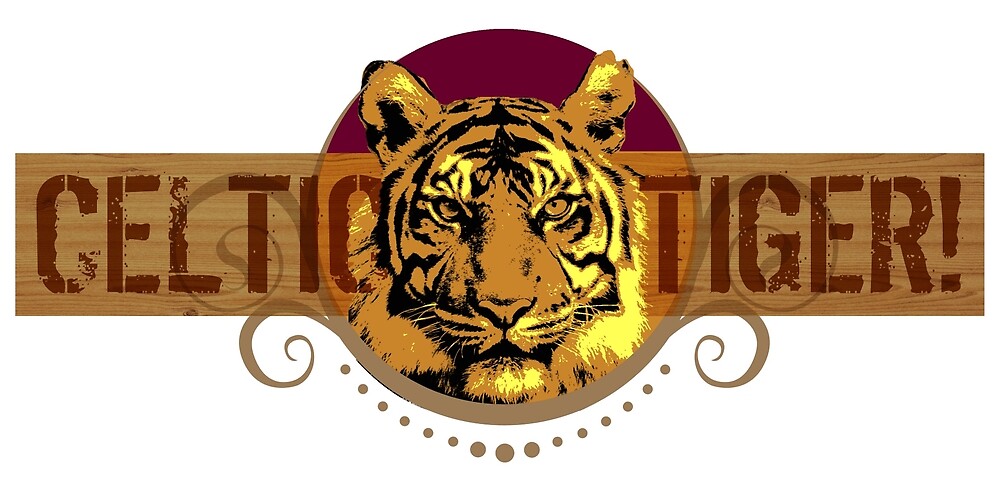 "Irish Celtic Tiger Design" by HaloDesign | Redbubble