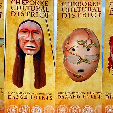 "Cherokee Clans welcome banners" Sticker for Sale by David Lee Thompson ...