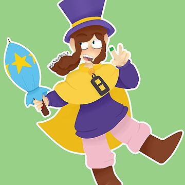 "Hat Kid" Sticker for Sale by artiethebeeboi | Redbubble
