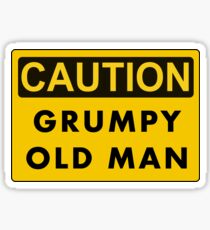 Grumpy Old Man Stickers | Redbubble