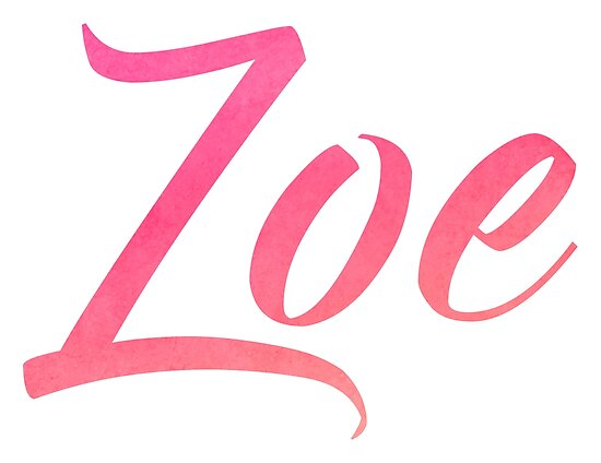 Pósters «Zoe niñas nombre rosa acuarela tipo diseño» de ComicKitsch ...